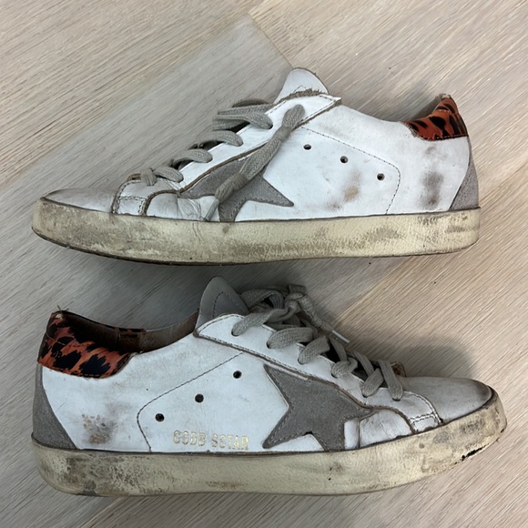 Golden Goose | Shoes | Authentic Goldengoose Sneakers White With Gray ...
